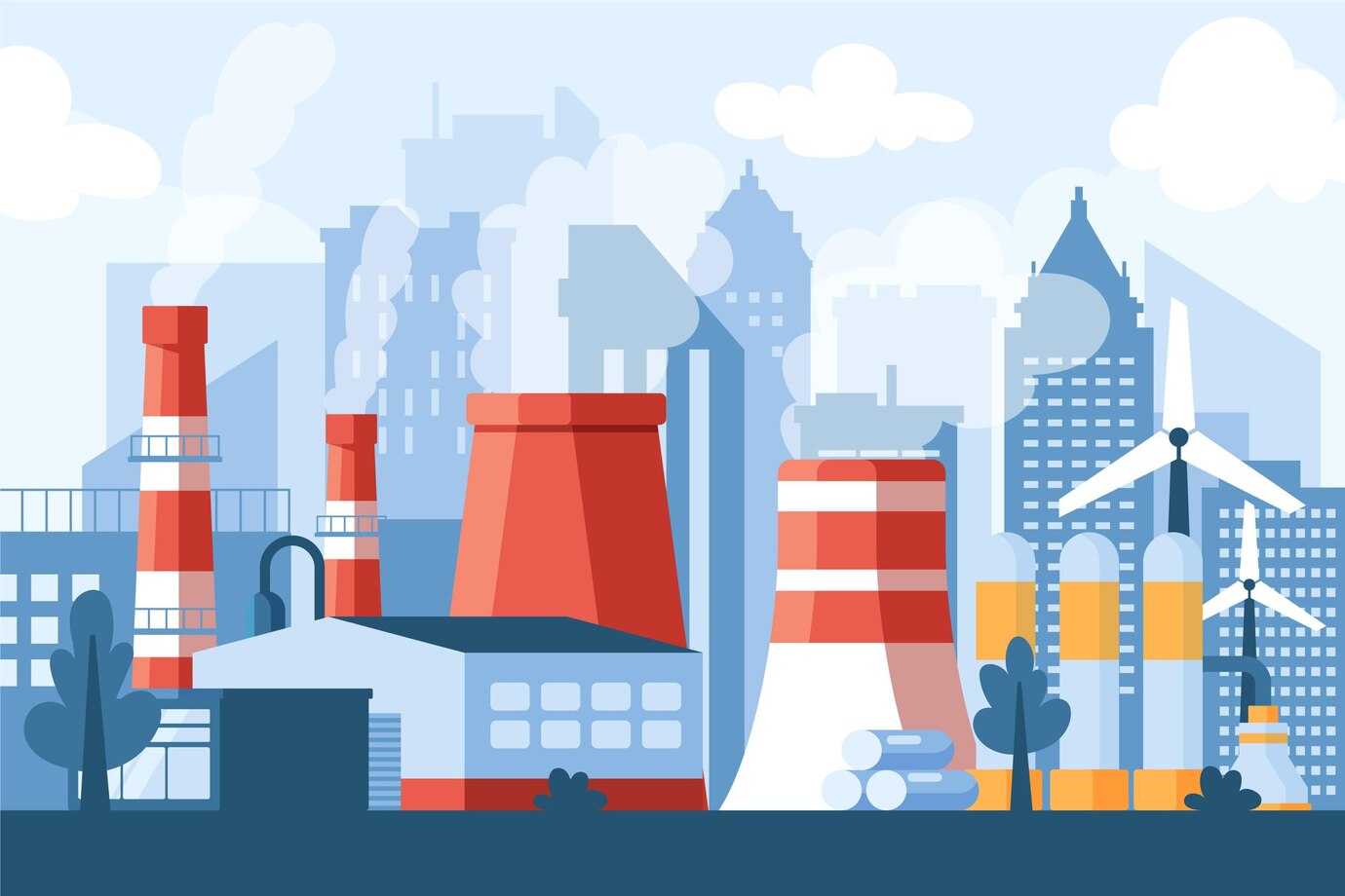 hand-drawn-flat-illustration-power-plant_23-2149126627 - Universitas ...